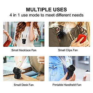 Mini Fan Portable Personal Small Handheld Fan USB Rechargeable Battery Operated Hand Fan, Small Pocket Fans for Girls Boys Women Gift Outdoor Travel Office