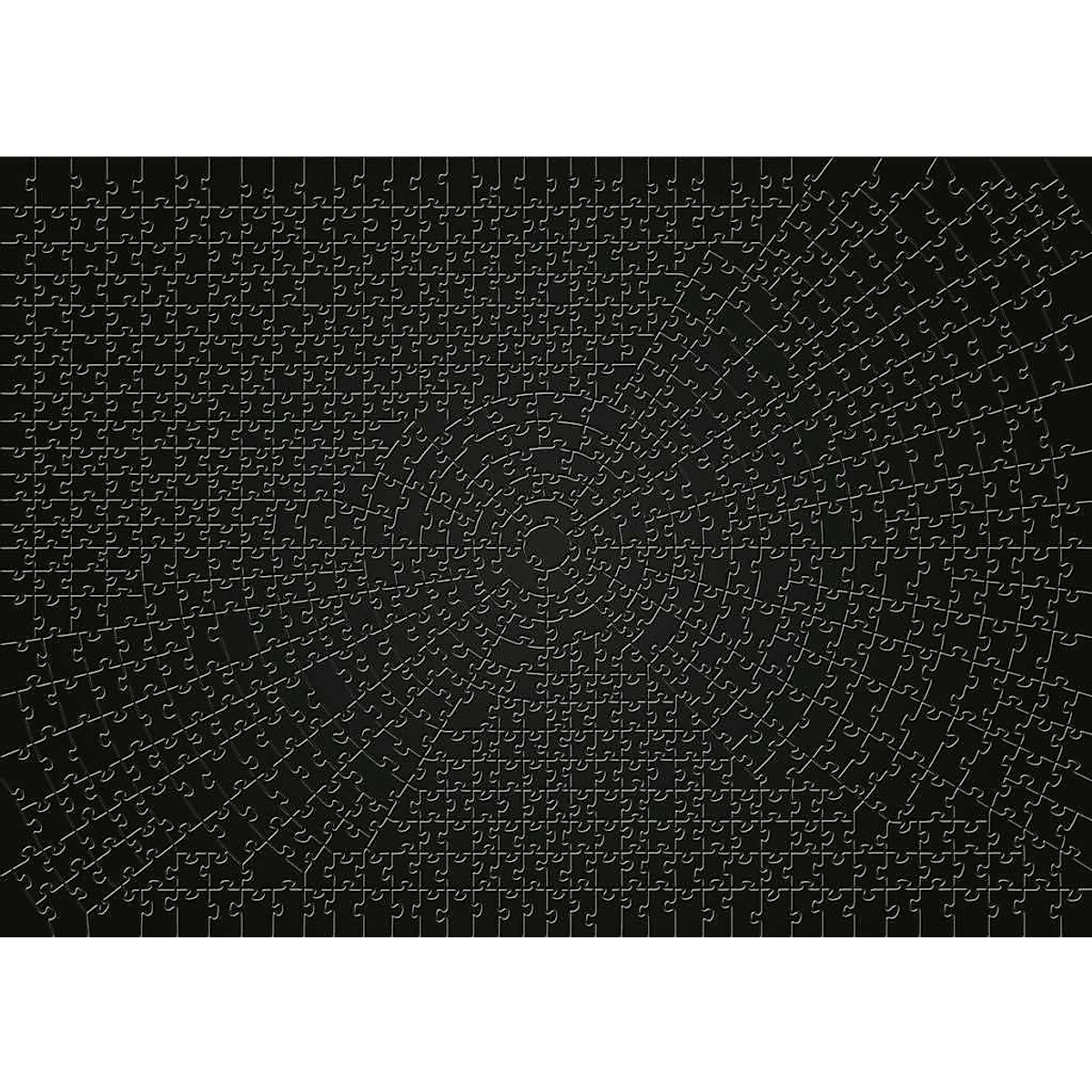 Ravensburger Krypt Black Puzzle - Unique 736-Piece Challenge for Adults | Softclick Technology for Perfect Fit | Engaging Spiral Cut Design | Quality Craftsmanship | Ideal for Relaxation or Gifting