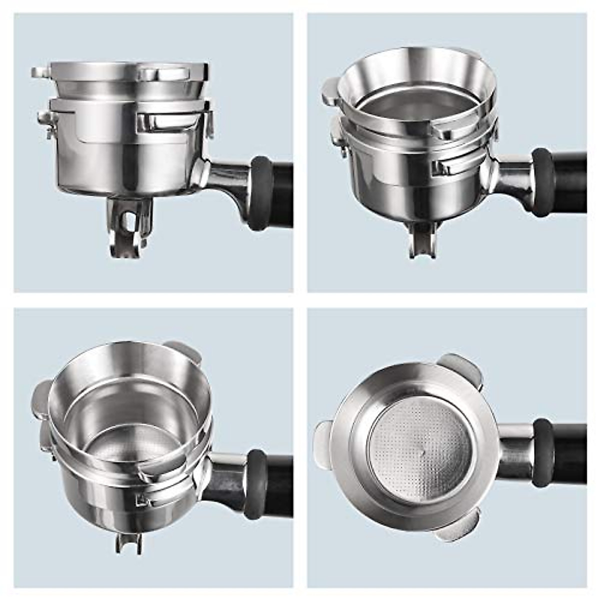 Hands-Free Dosing Funnel, MATOW 54mm Dosing Funnel with Grinder Trigger Fits Breville 54mm Portafilters