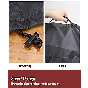 NUPICK Grill Cover for Large Big Green Egg, Kamado Joe Classic Grill, Heavy Duty and Waterproof Grill Cover