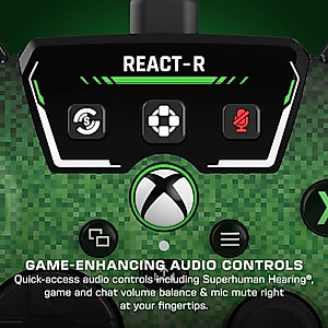 Turtle Beach REACT-R Wired Game Controller – Officially Licensed for Xbox Series X & S, Xbox One, and Windows 10|11 PC’s – Pixel
