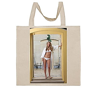 FC Carino Tiffany Mulheron - A Nice Graphic Cotton Canvas Tote Bag FCA #FCAG413170