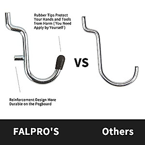 FALPRO 170PCS Pegboard Hooks Assorted | Peg Board Hooks for Hanging Tools - Ideal for Pegboard Organizer