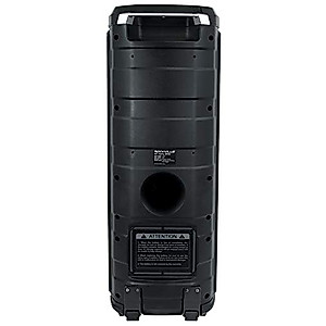 Rockville Go Party ZR10 Dual 10" Portable Wireless LED Bluetooth Speaker+UHF Mic