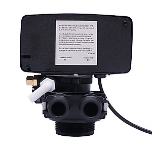 Whole House Water Softener Control Valve Automatic Operating Mode 5600 12-Day Timer Control Valve for Water Filter Softeners Resin 110V 3W Black