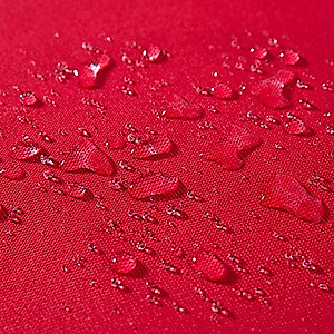 MIULEE Pack of 2 Decorative Outdoor Waterproof Pillow Covers Square Garden Cushion Sham Throw Pillowcase Shell for Patio Tent Couch 20x20 Inch Red