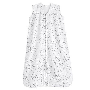 HALO Sleepsack 100% Cotton Wearable Blanket, TOG 0.5, Midnight Moons, Medium, 6-12 Months