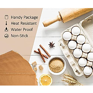Comfylife 120 x Parchment Paper Sheets - No Curl, No Tear, No Burn Baking Paper (16 x 12 inch) – Precut Parchment Paper For Baking – No Chemical Unbleached Parchment Paper – Cookie Paper Baking Sheets