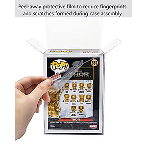 TitanShield 0.5mm Pop Protectors Sleeve Case Compatible with Funko - 4" Inch Pop! Vinyl Figures (100 Pack)