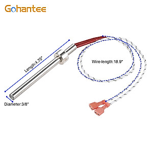 gohantee PU-CHA Igniter Compatible with Englander Pellet Stove Igniter, England Stove Works Igniter 300W 4.75"