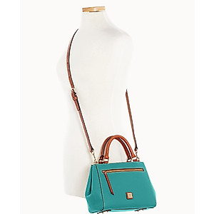 Dooney & Bourke Handbag, Pebble Grain Small Zip Satchel - Spearmint