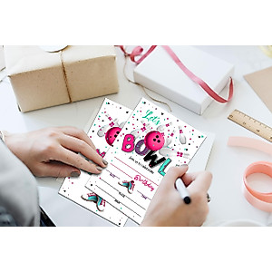 OZTEMETY Unisex-Adults Birthday Party Invitations, 20 Multicolor Cards with Envelopes, 4x6 Inches, Durable, Reusable, Smooth Writing Surface