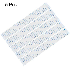 uxcell Flexible Flat Cable, 40 Pins 0.5mm Pitch 150mm FPC FFC Flexible Ribbon Cable for LCD TV DVD Player Laptop 5Pcs (A Type)