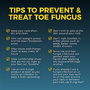 Fungi Nail Anti-Fungal Ointment, Kills Fungus That Can Lead to Nail & Athlete’s Foot with Tolnaftate & Clinically Proven to Cure Infections, Natural Color, 0.7 Fl Oz