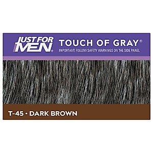 JUST FOR MEN Touch of Gray Hair Treatment T-45 Dark Brown, 2 Pack