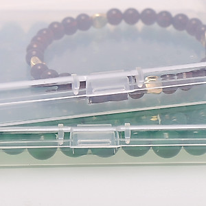 Paialco 6 PCS Pack Small Storage Boxes Flat Rectangle Plastic Box Containers