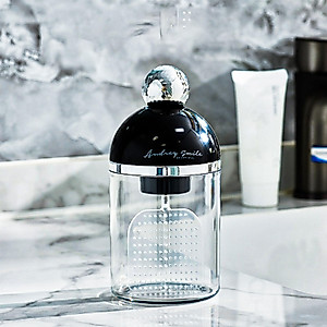 awakentti Soap Dispenser Bathroom, Electric Automatic Soap Dispense, Bathroom Counter Top Decorative Foam Soap Dispense for Liquid Soap, Shampoo, Body Wash (Black)