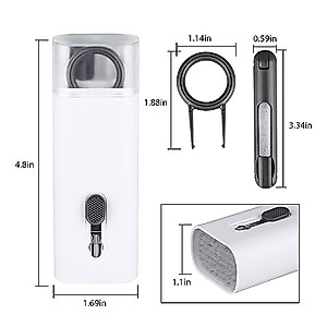 7-in-1 Electronic Cleaner Kit,Keyboard Cleaner,Laptop Cleaner Kit for Monitor, Cell Phone, Bluetooth,Headset, Lego, Airpods, Laptop Camera Lens (Black)