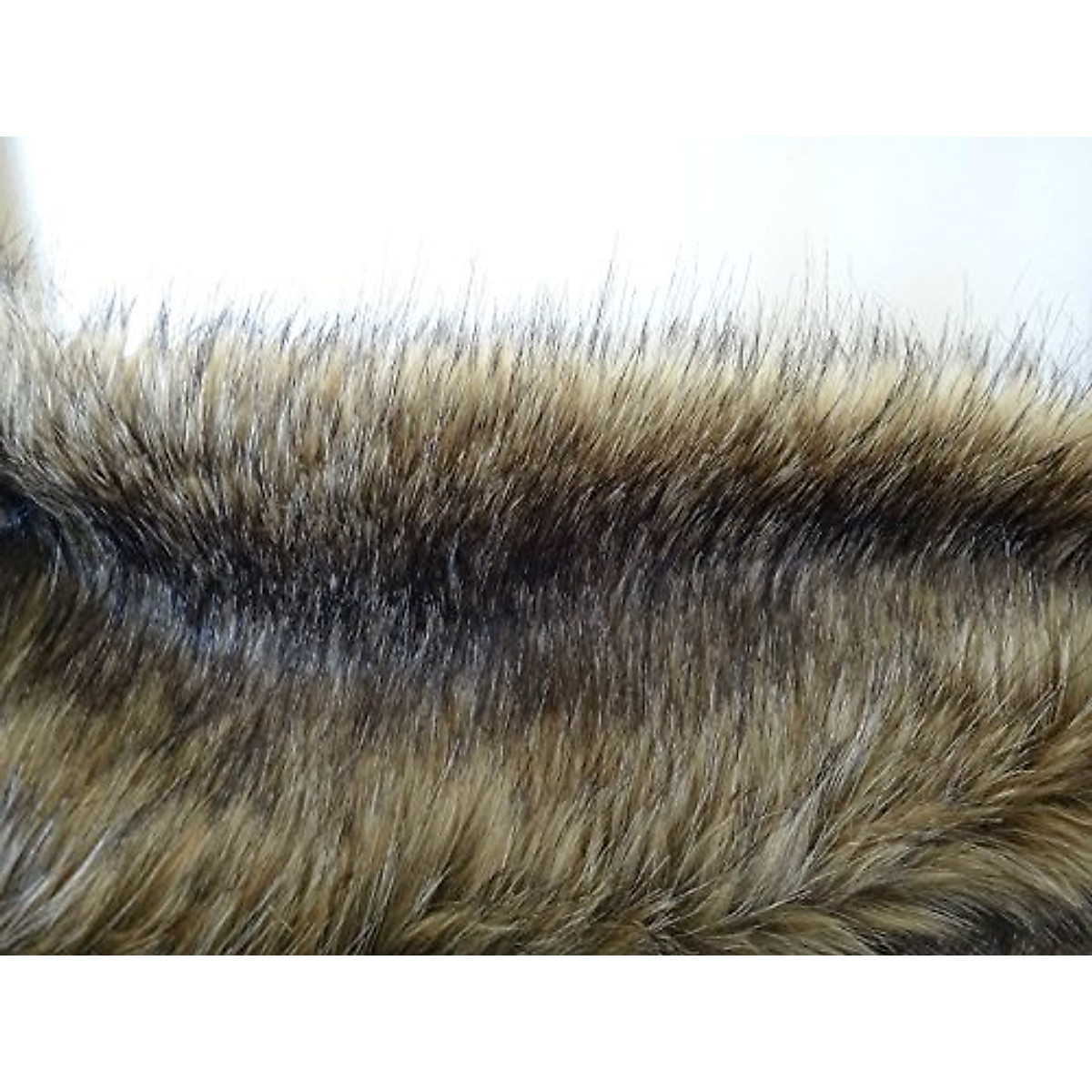 Luxurious Wolf Faux Fur Throw Blanket Fake Wolf/Coyote Fur Thorw Blanket 79"x90" Queen Size Fake Fur Throw Blanket Bedspread Brown