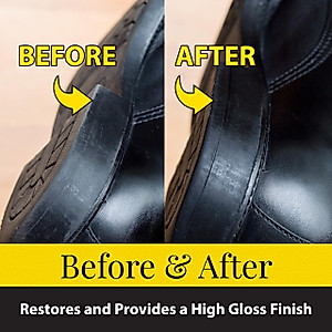 Fiebing's Leather Sole & Heel Edge Dressing, Black/Brown 2-Pack - Color Coats Leather Shoe Edges - 4 oz