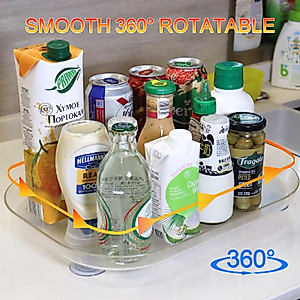 Lazy Susan for Refrigerator, Lazy Susan for Fridge, Refrigerator Lazy Susan 15.7"x11.8", Fridge Lazy Suan for Cabinet Kitchen Countertop Pantry Dining Table