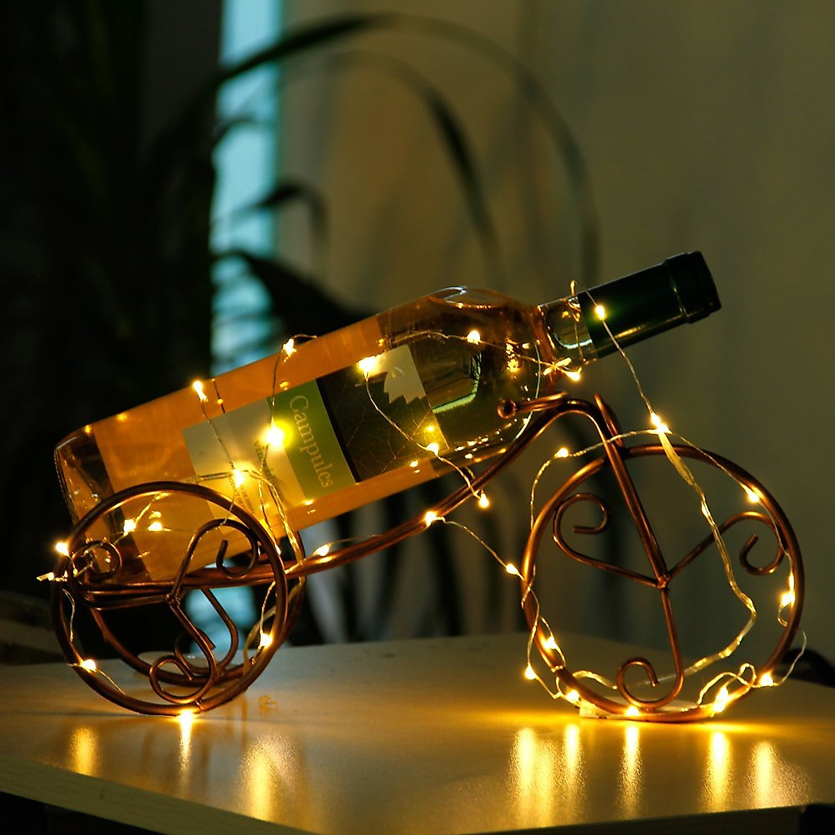 CYLAPEX 6 Pack Fairy Lights Battery Operated 20 LED on 3.3ft Silvery Copper Wire Firefly Fairy String Lights Warm White for Wedding Party Mason Jar Christmas Decorations Bedroom Decor