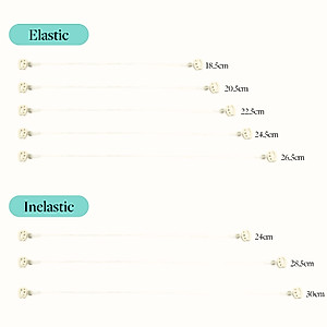 DOORES Blonde Wire for Hair Extensions 8pcs 18.5cm 24.5cm 30cm Invisible Elastic Fish Line Replacement for Extensions with 4 Clips