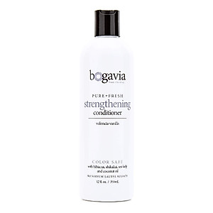 Bogavia Strengthening Conditioner | Hydrates, Softens & Detangles | With Hibiscus, Shikakai, Sea Kelp & Coconut Milk | For Thicker, Smoother, Silky, Healthy Hair | Lightweight & Color Safe | Vegan Haircare for Women and Men | Paraben & Sodium Lauryl Sulfa