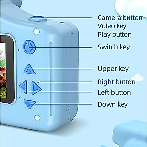 Children Video Camera, Kids Digital Print Camera 1440P 110 Degree Lens with Fill Light for Boys Girls (#1)