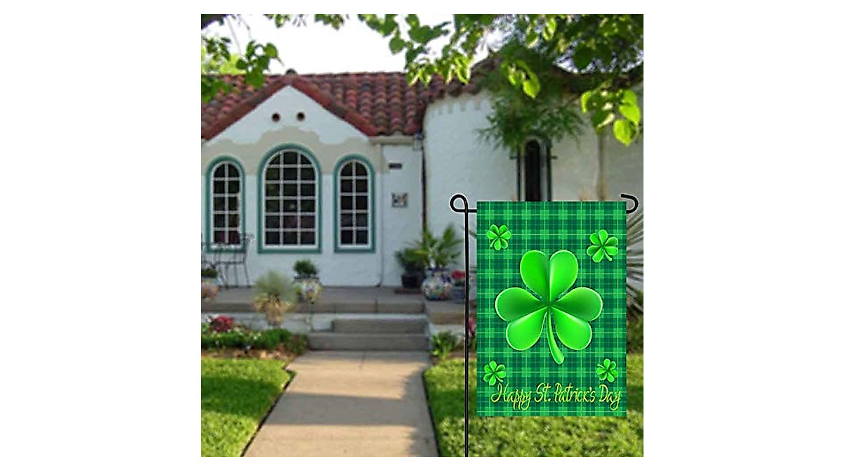 WENWELL St. Patrick's Day Garden Flag - Festive Outdoor Decor