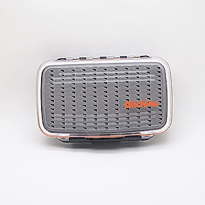 ALICHINO Fly Box for Fly Files Ice Jig Box Two Sided Waterproof Fly Fishing Box for Nymphs and Streamers (Grey Foam Insert, M 7.3 * 4.5 * 1.6Inch)