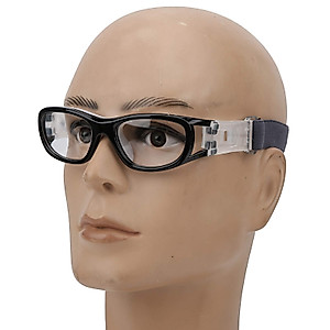 SUNGOOYUE VGEBY Goggles, Safety Goggles for Children - Adjustable Football Cycling Basketball Glasses (Black)