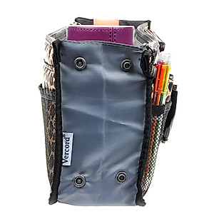 Vercord Purse Organizer Insert for Handbags Bag Organizers Inside Tote Pocketbook Women Nurse Nylon 13 Pockets Leopard Medium