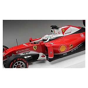 QCHIAN Die-cast Alloy car Model for F1 Formula One BBR 1: 18 Ferrari Kimi Raikkonen 2016 SF16-H Vettel 5# for Friends and Family (Color : C)