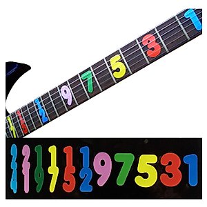 Jockomo Numbers Jason Becker Guitar Inlay Sticker