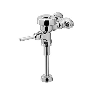Sloan Regal 186 Exposed Manual Urinal Flushometer, 0.5 GPF Manual Flush Valve - Single Flush Non-Hold-Open Handle, Fixture Connection Top Spud, Polished Chrome Finish, 3982628