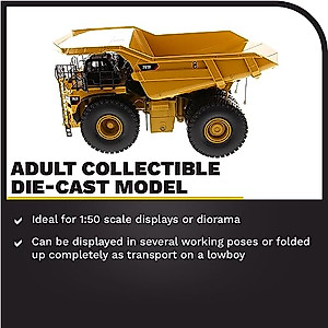 Diecast Masters 1:50 Caterpillar 797F Tier 4 Final Mining Truck | High Line Series Cat Trucks & Construction Equipment | 1:50 Scale Model Diecast Collectible | Diecast Masters Model 85655