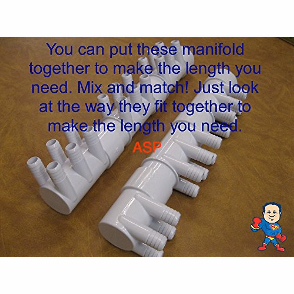 Manifold Hot Tub Spa Part 2" Street x 2" Slip x (6) 3/4" Water How to Video