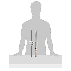 Sakai Takayuki Japanese Knife Kasumitogi Yasuki White Steel 06005 300mm Sashimi knife