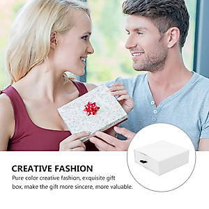 Hemoton Paper Jewelry Boxes 5pcs Box Jewelry Box Jewelry Box Cardboard Necklace White Pillowcase Boxes