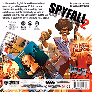 Spyfall 2 - The Perfect Party Game - Find the Spy Before Time Runs Out - Up to 3 to 12 Players - Board Games for Teens and Adults - Ages 13+