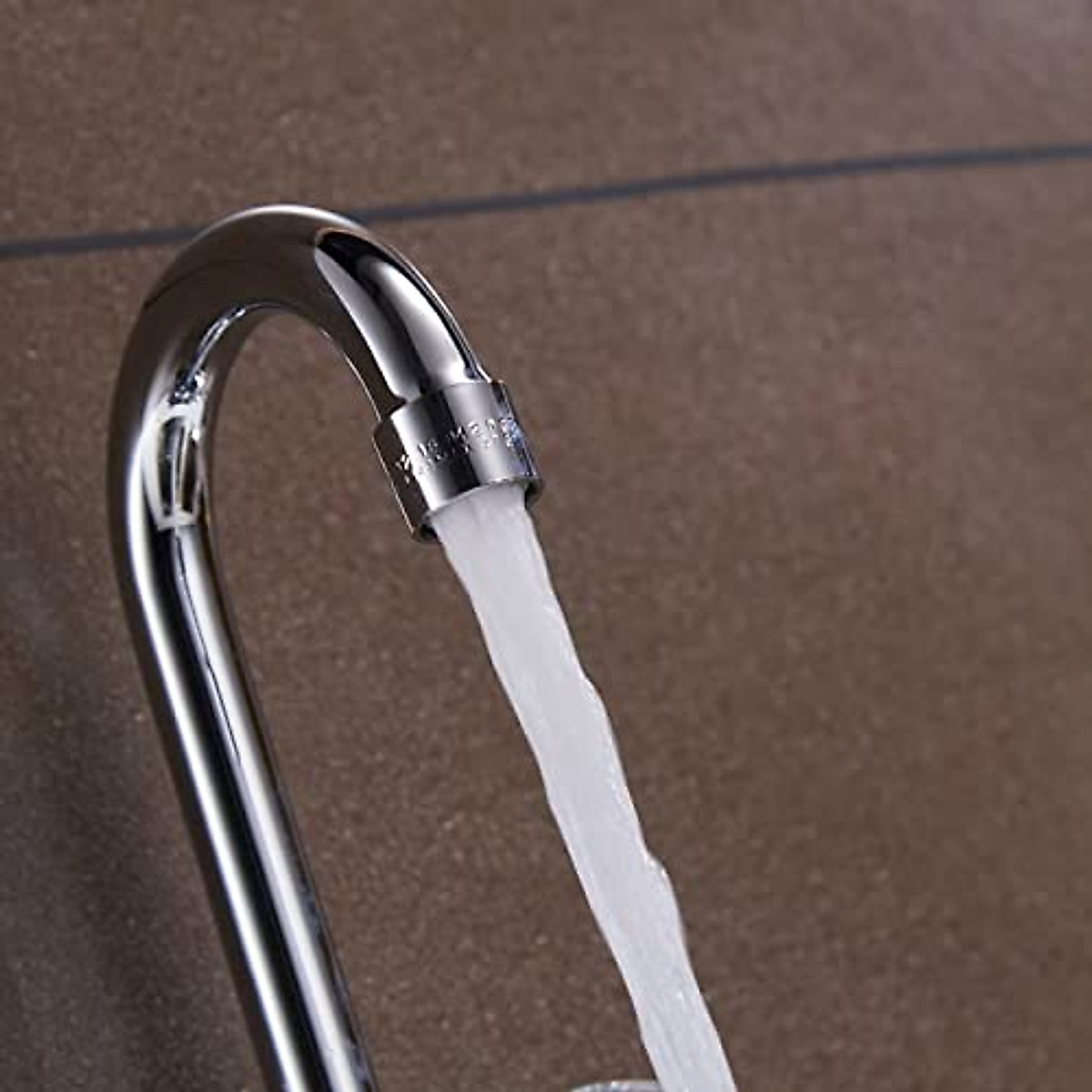 Evolvegoods Commercial Kitchen Faucet Wall Mount Kitchen Sink Faucet Utility Laundry Centerset Swivel High-Arc Spout 2 Handle Restaurant Chrome Mixer Tap NSF