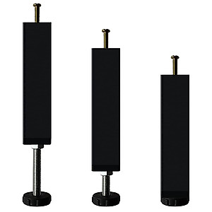 KUSRUP Adjustable Height Bed Frame Replaces Support Legs Heavy Duty Bed Center Frame Slat feet risers for Queen/King Platform 1PCS (1, 7.8" to 10.6")