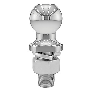 CURT 40002 Chrome Trailer Hitch Ball, 3,500 lbs, 1-7/8-Inch Diameter, 1 x 2-1/8-Inch Shank