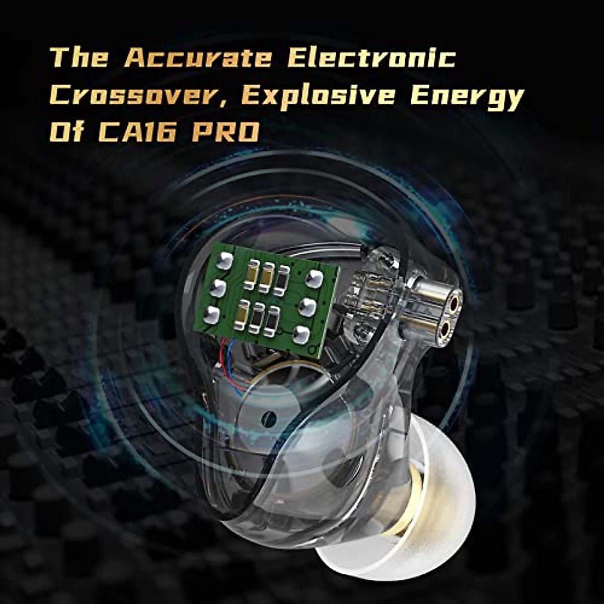 CCA CA16 PRO IEM Earphones 1DD+7BA Hybrid Driver in Ear Monitor Headphones HiFi Wired Earbud for Musicians Audiophiles Singers Music Lover