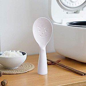 Fuxinghao 2 Pcs Rice Paddle，Non-Stick Rice Spoon, Stand-up Serving Rice Spatula