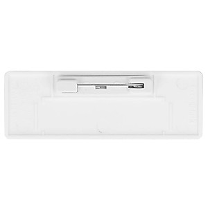 ExcelMark Blank Name Tag/Badge with Pin - White - 1" x 3" (10 Pack)
