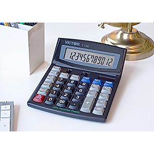 Victor 1190 Desktop Display Calculator, Black, 1" x 5.9" x 7.8"