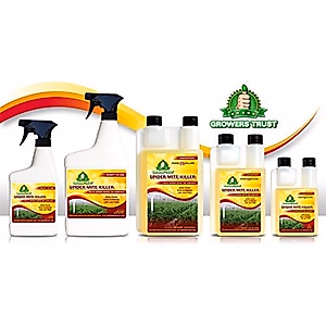 Growers Trust Spider Mite Killer Non-Toxic, Biodegradable - Natural Pesticide -Organic Ingredients- Earth Friendly Pest Control- Solution Makes 1 Gallon RTU