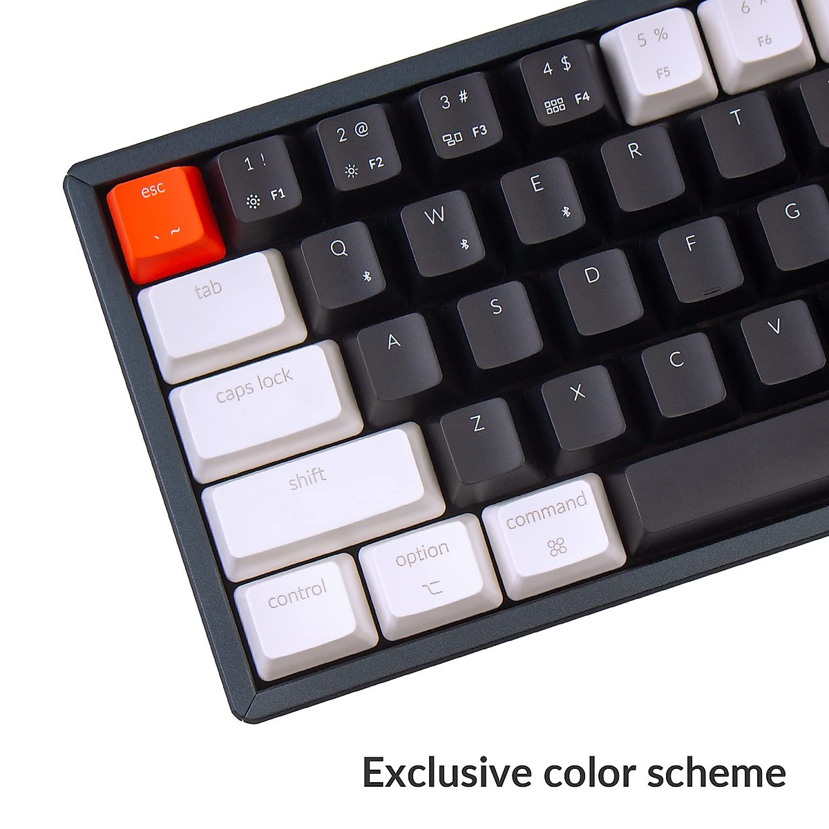 Keychron K12 60% Layout Bluetooth Wireless/USB Wired Mechanical Gaming Keyboard with Keychron Mechanical Brown Switch Aluminum Frame, Compact 61-Key Computer Keyboard for Mac Windowss